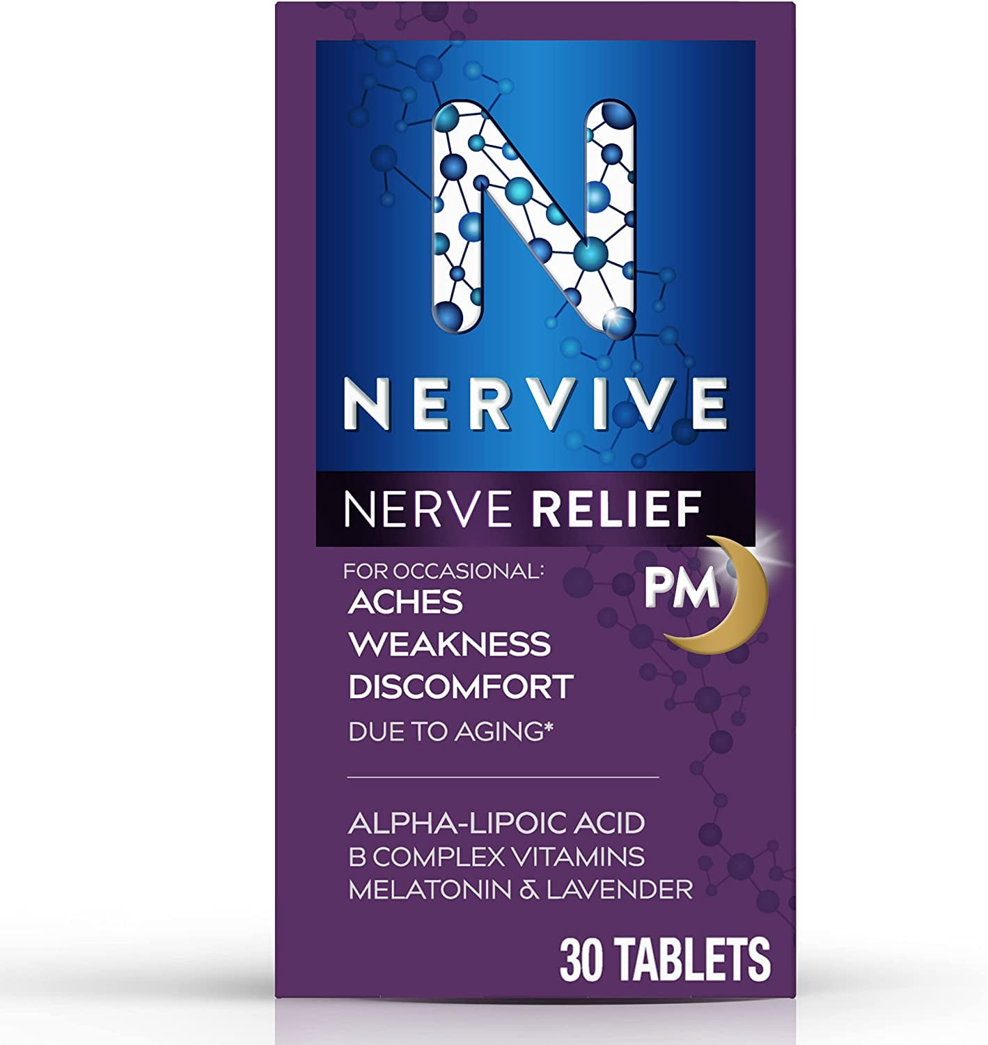 Nervive Nerve Relief PM, with Alpha Lipoic Acid, to help Reduce Nerve ...