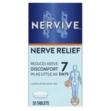 Nervive Nerve Relief Supplement Pills, Alpha Lipoic Acid, Vitamins B12 ...