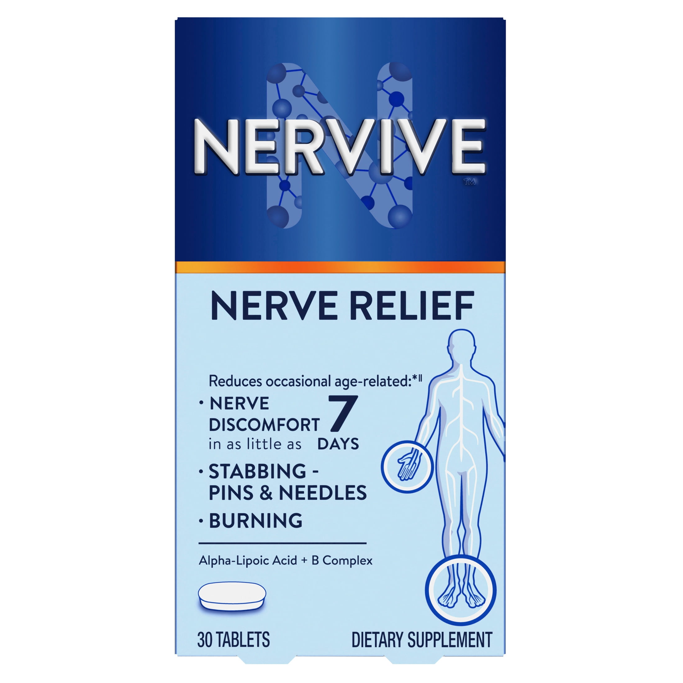 NERVIVE, Nerve Relief Tablets, 30 Count, Supports Nerve Health ...