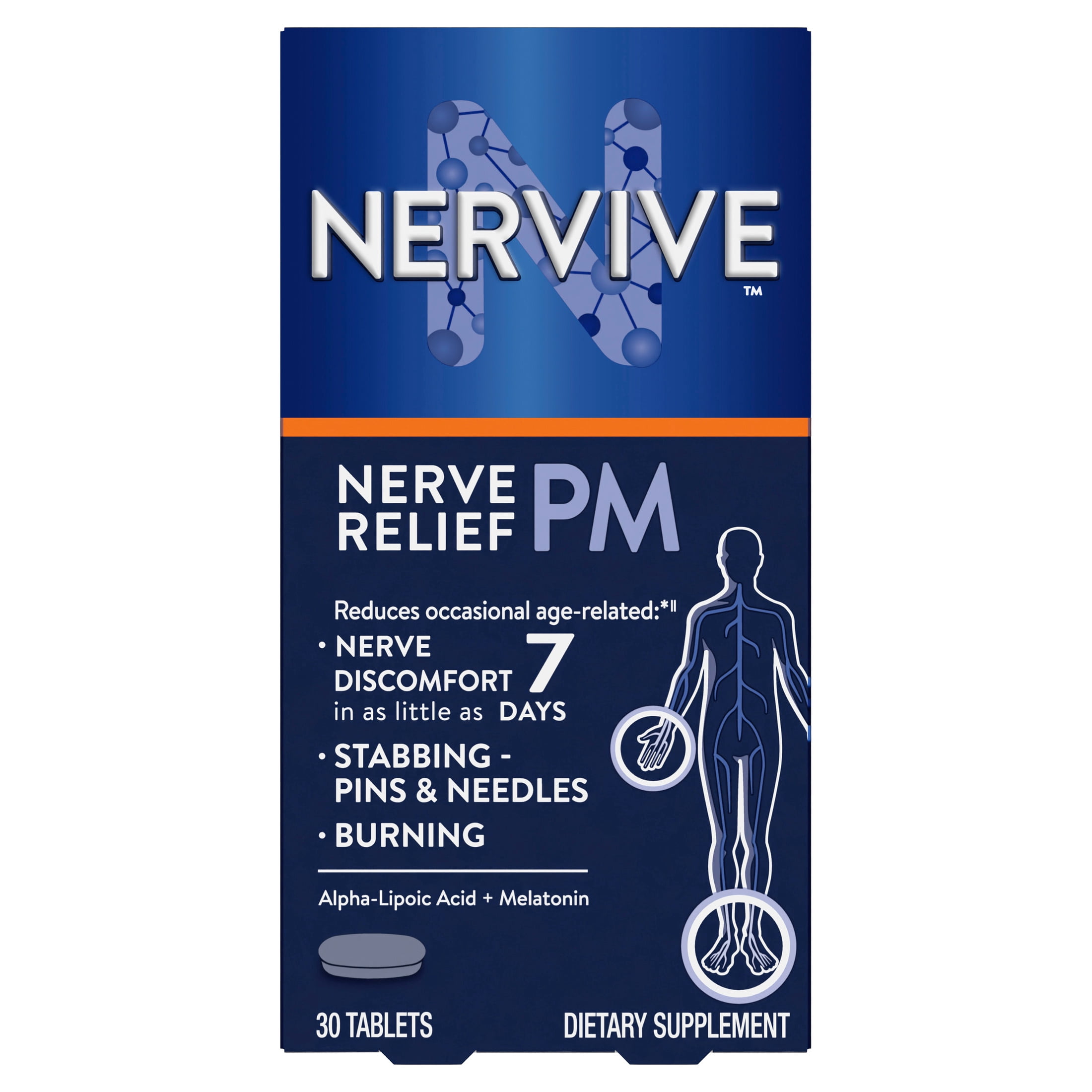 Nervive PM Nerve Relief: Alpha Lipoic Acid, Vitamins B1 & B6, 30 ...