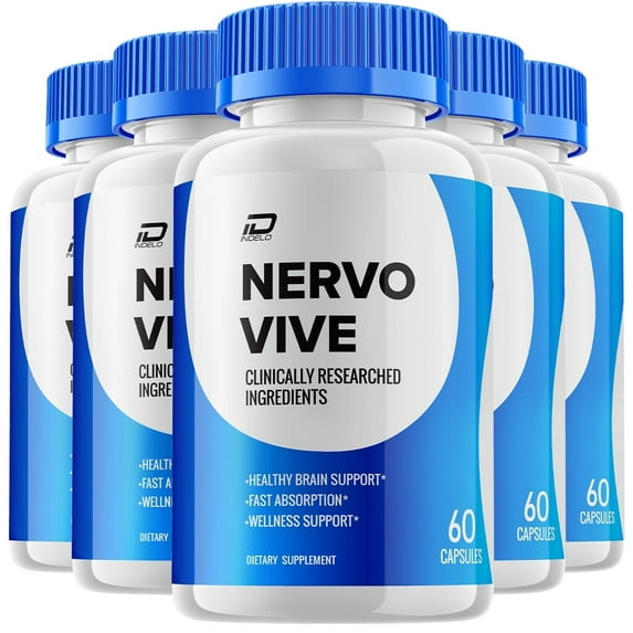 NervoVive Capsules for Nerve Health, 5 Pack, 300 Capsules - Walmart.com