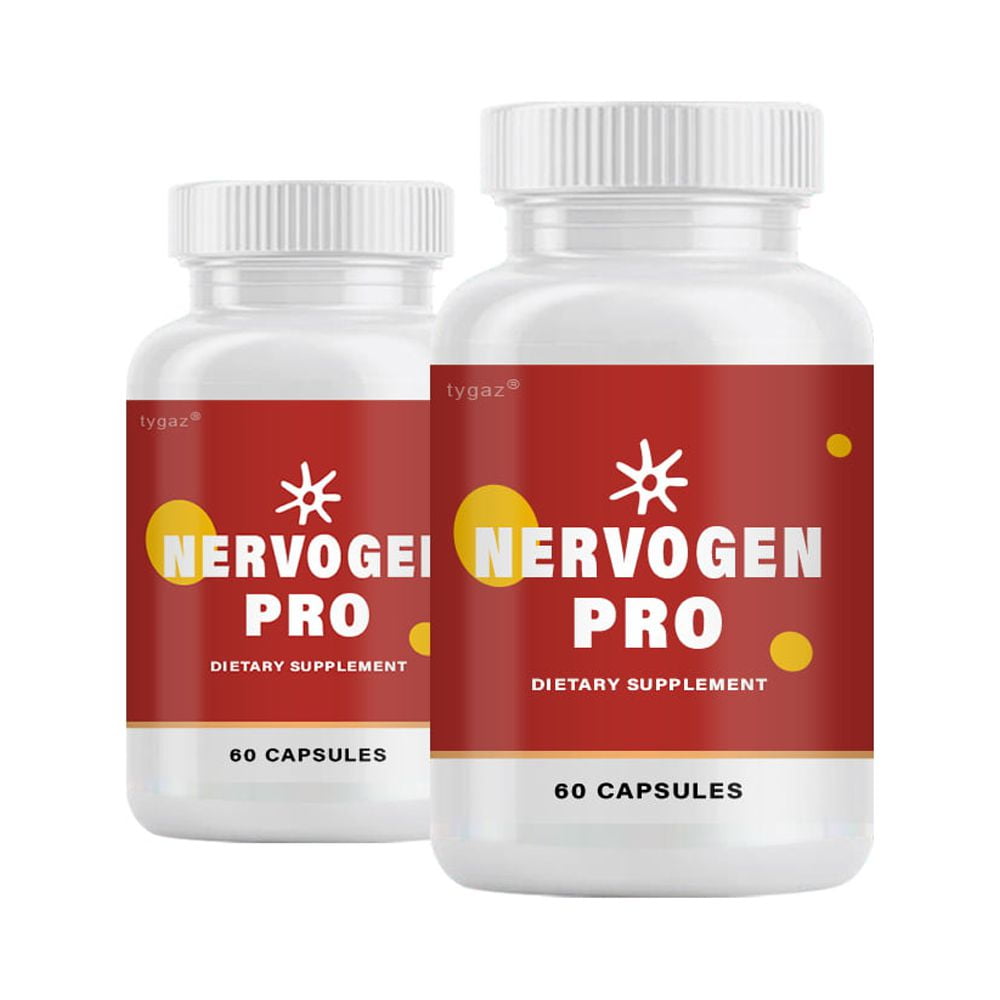 Nervogen Pro Brain Support - 2 Pack, 60 Capsules per Bottle, Made in ...