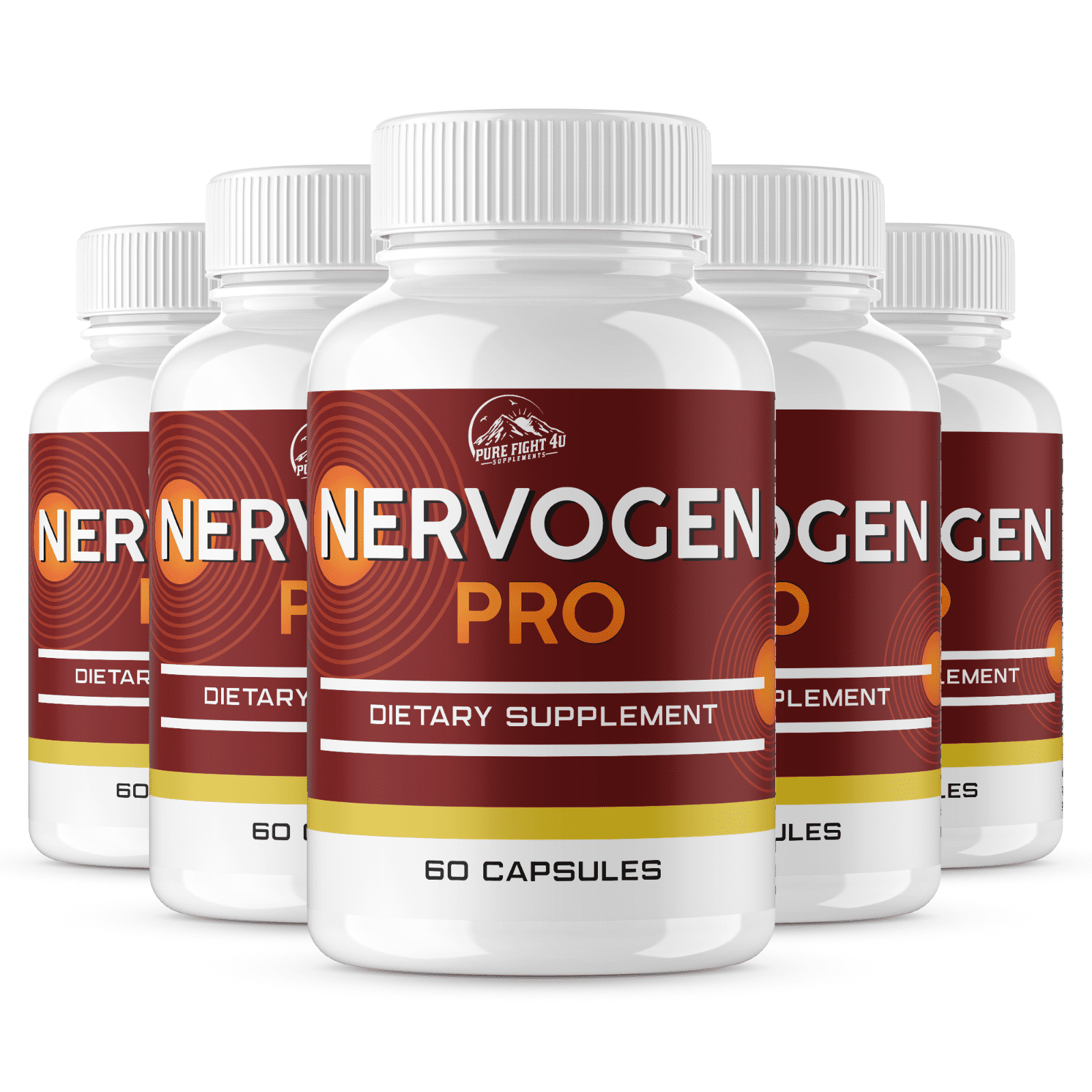 Nervogen Pro Dietary Supplement - 5 Bottles 300 Capsules - Walmart.com