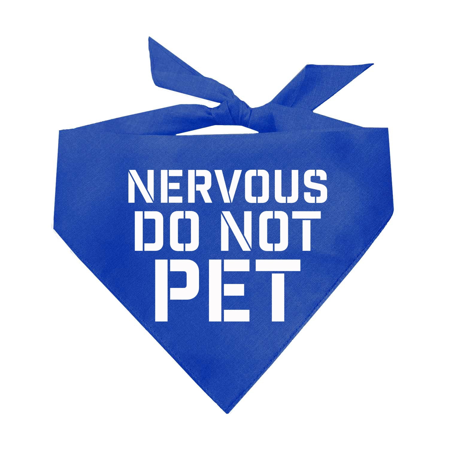 Nervous Do Not Pet Triangle Dog Bandana - Walmart.com