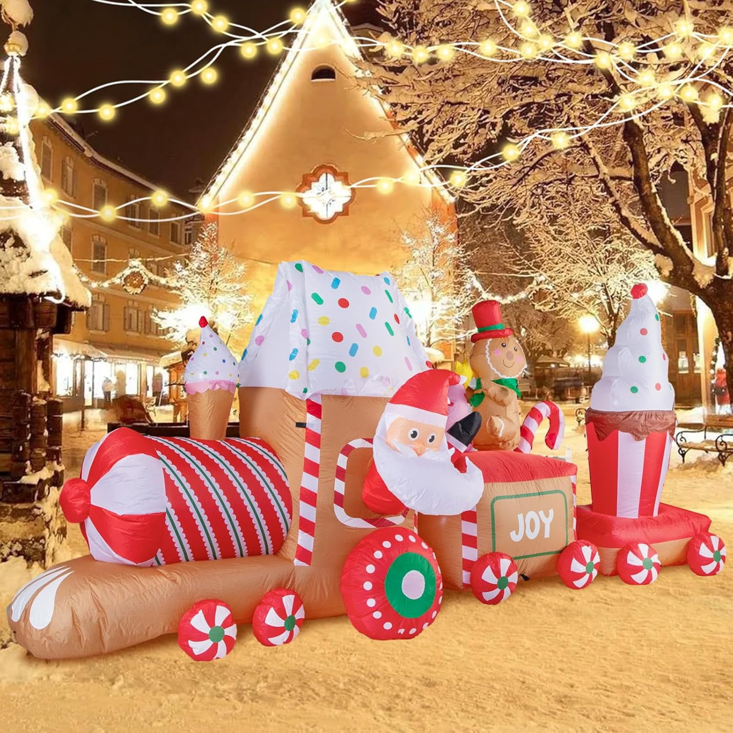 Nervure 11Ft Christmas Train Inflatable - Christmas Inflatable ...