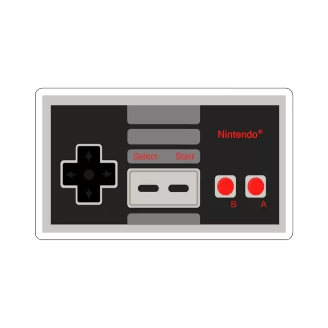 Nes Retro Gaming Entertainment System Classic Controller Logo Stickers ...
