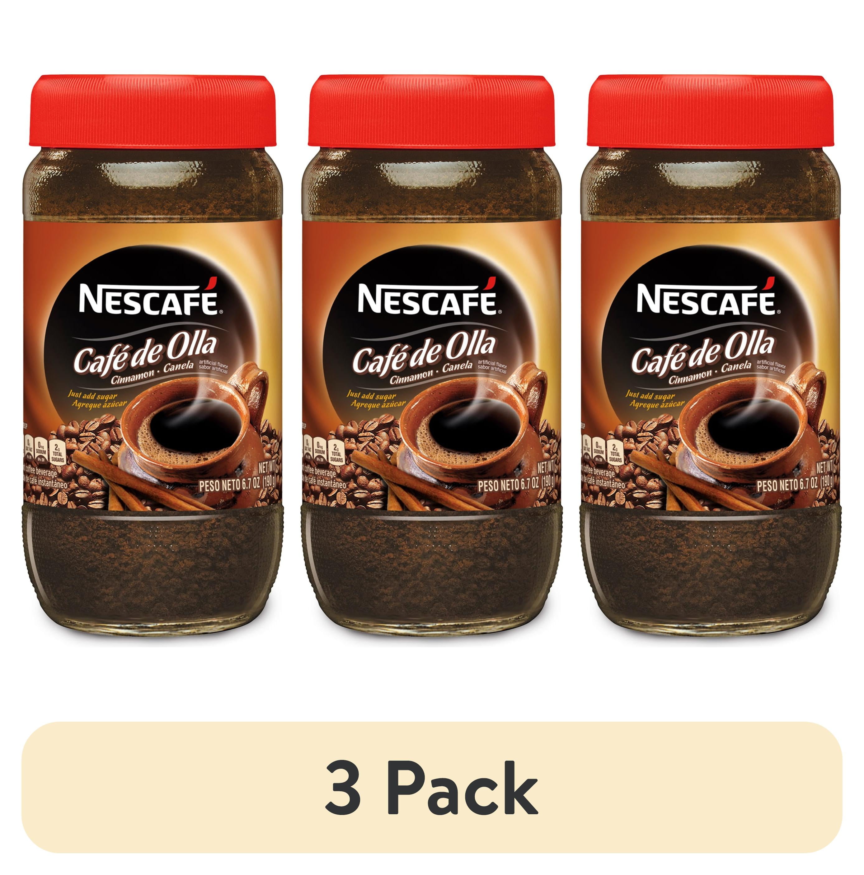 (3 pack) Nescafé Café De Olla Dark Roast Instant Coffee, 6.7 oz - Walmart.com