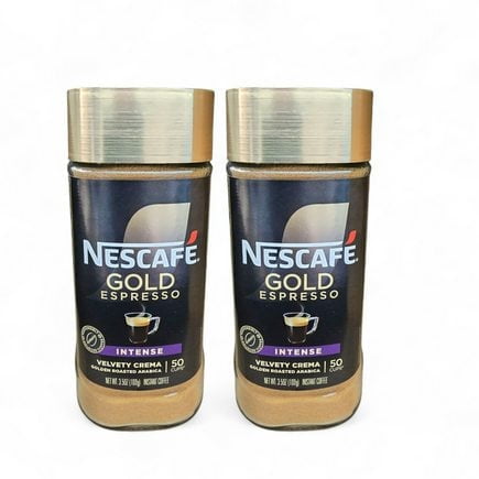 Nescafé Gold Espresso Intense, Instant Coffee, 3.5 oz, 2 pack - Walmart.com