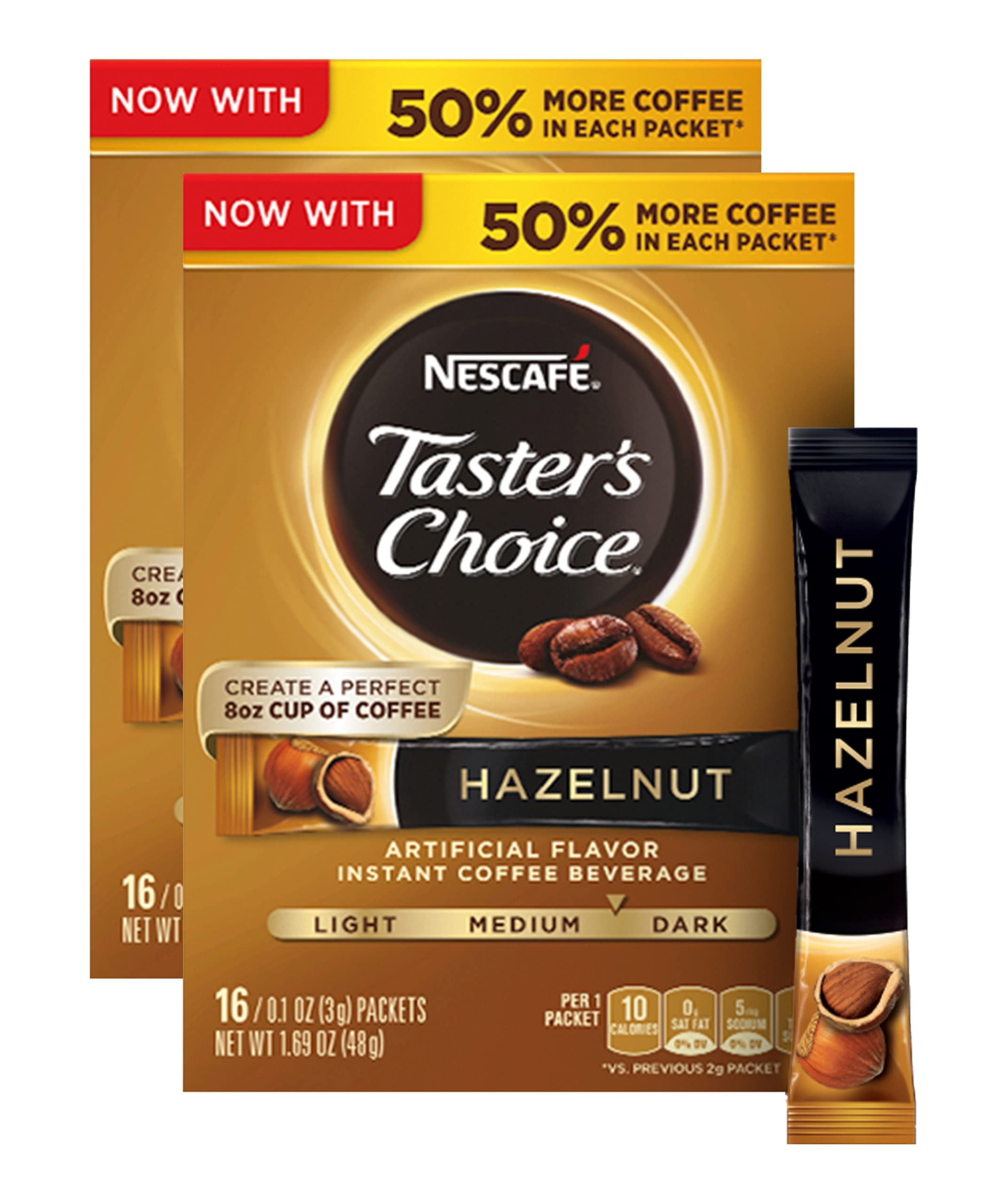 Nescafé, Taster,S Choice, Instant Coffee Beverage, Hazelnut, 16 Packets ...