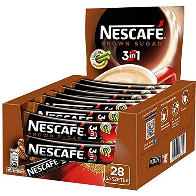 Nescafe 3 In 1 Brown Sugar Instant Coffee Single Packets 28X16.5G ...