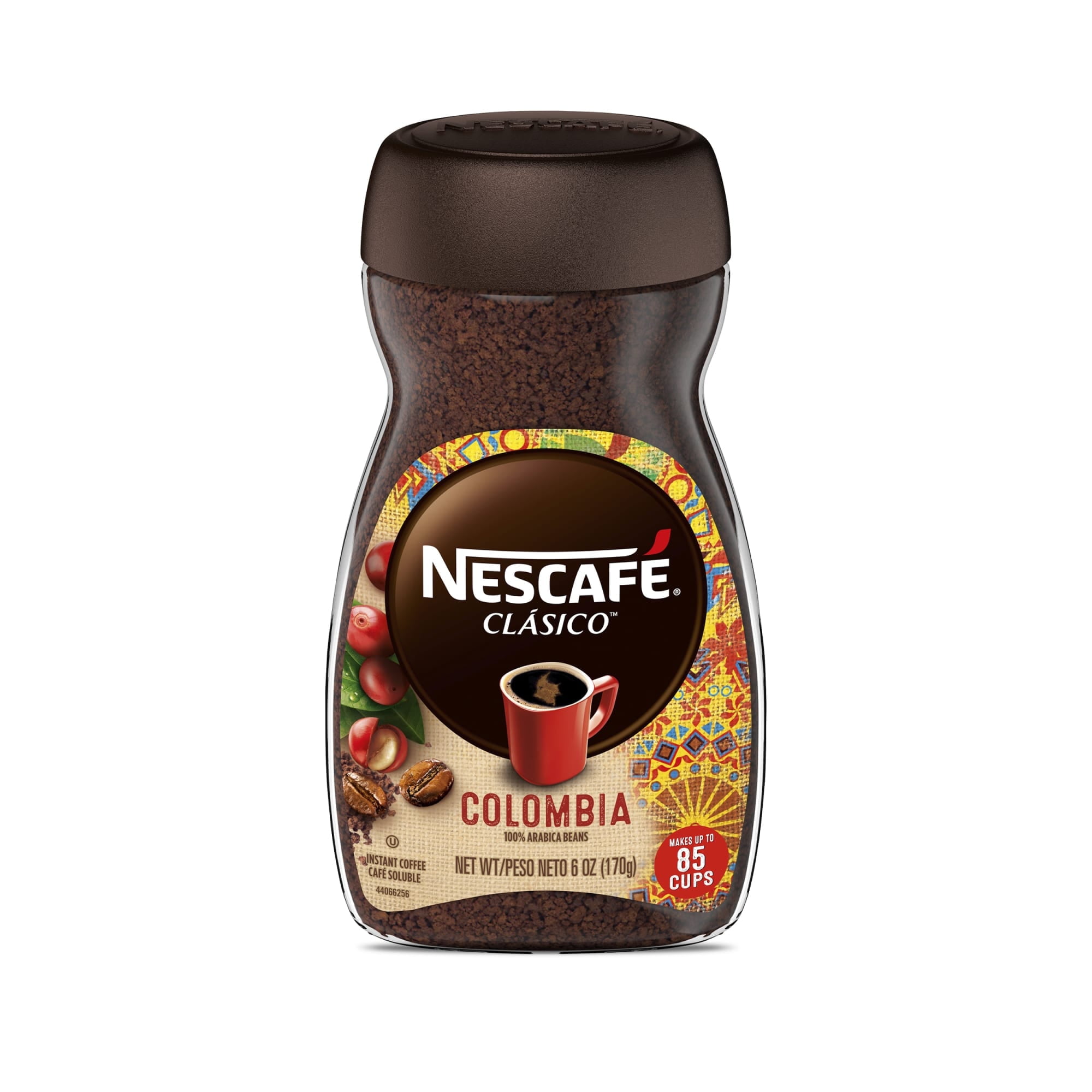 Nescafe Clasico Colombia Medium Roast Instant Coffee, 6 oz (Pack of 2 ...