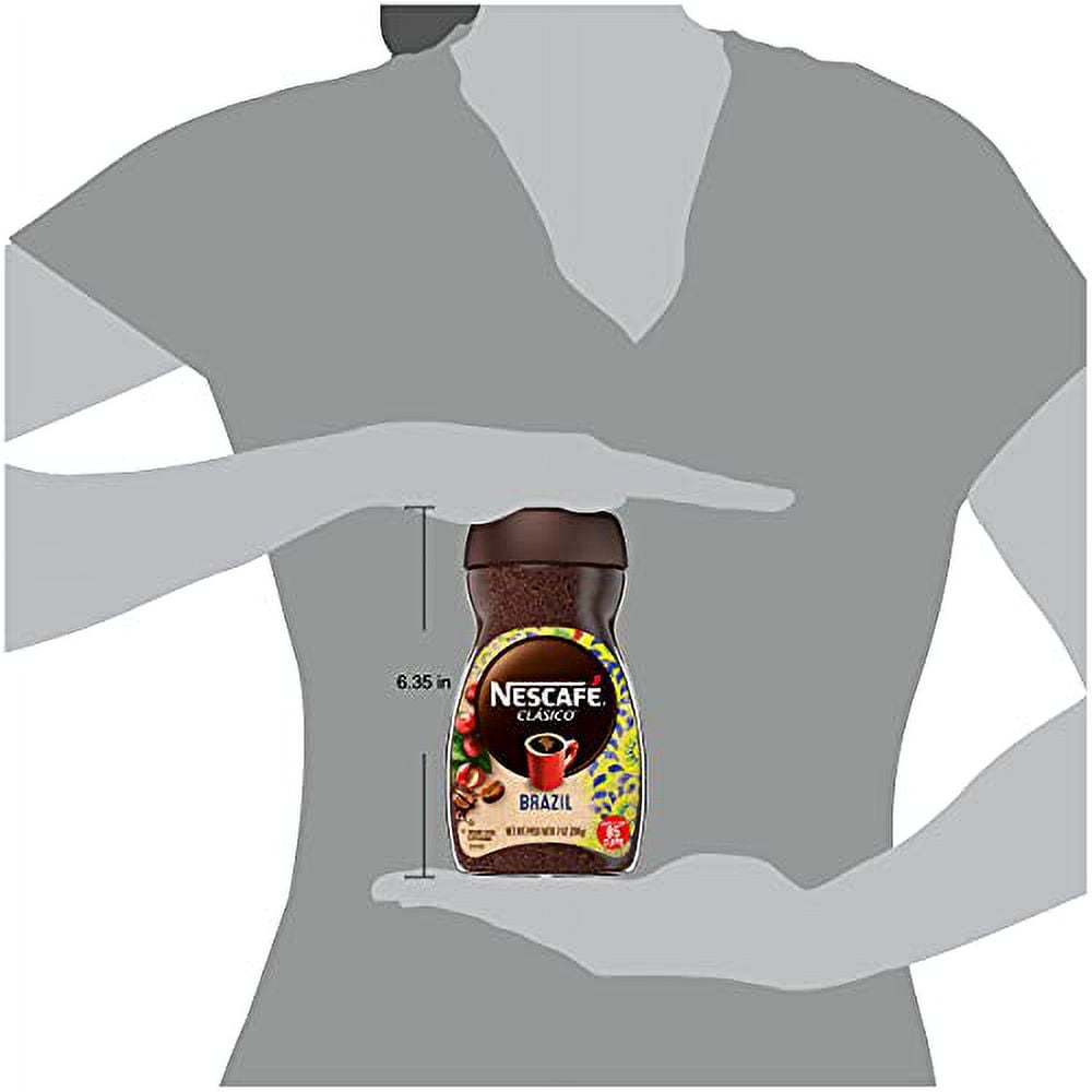 Nescafe Clasico Instant Coffee, Brazil Blend, 7 Ounce (Pack of 6 ...