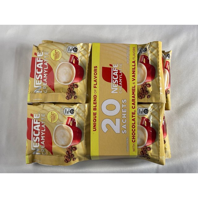 Nescafe Creamy Latte 20 sachets, 20 g per sachet - Walmart Business ...