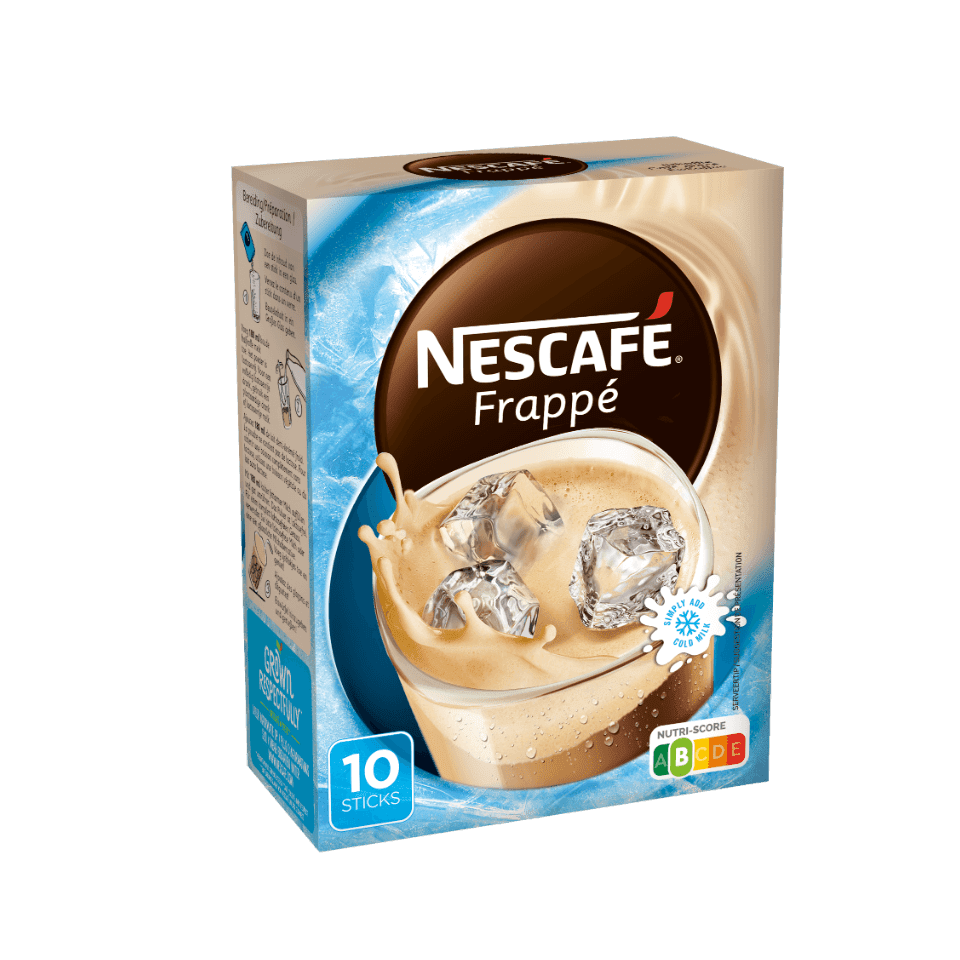 Nescafe FRAPPE instant Iced Coffee -10 sticks- 140g - Walmart.com