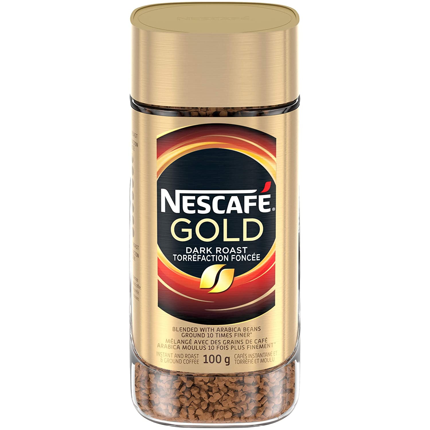 Nescafe Gold Dark Roast Instant, Ground Coffee, 100g/3.5oz - Walmart.com