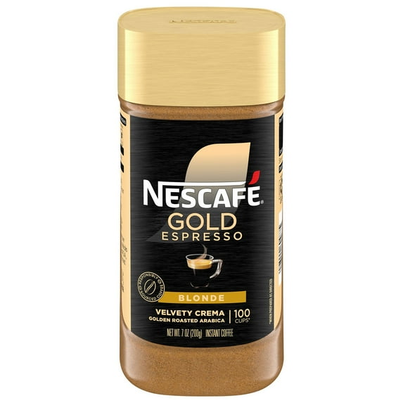 Nescafe Instant Coffee, Gold Espresso Blonde, 7 Ounce - Walmart.com