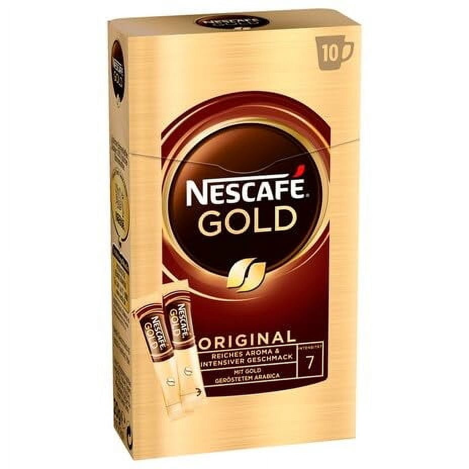 Nescafe Gold Instant Coffee Rich Aroma 10 Sticks - Walmart.com