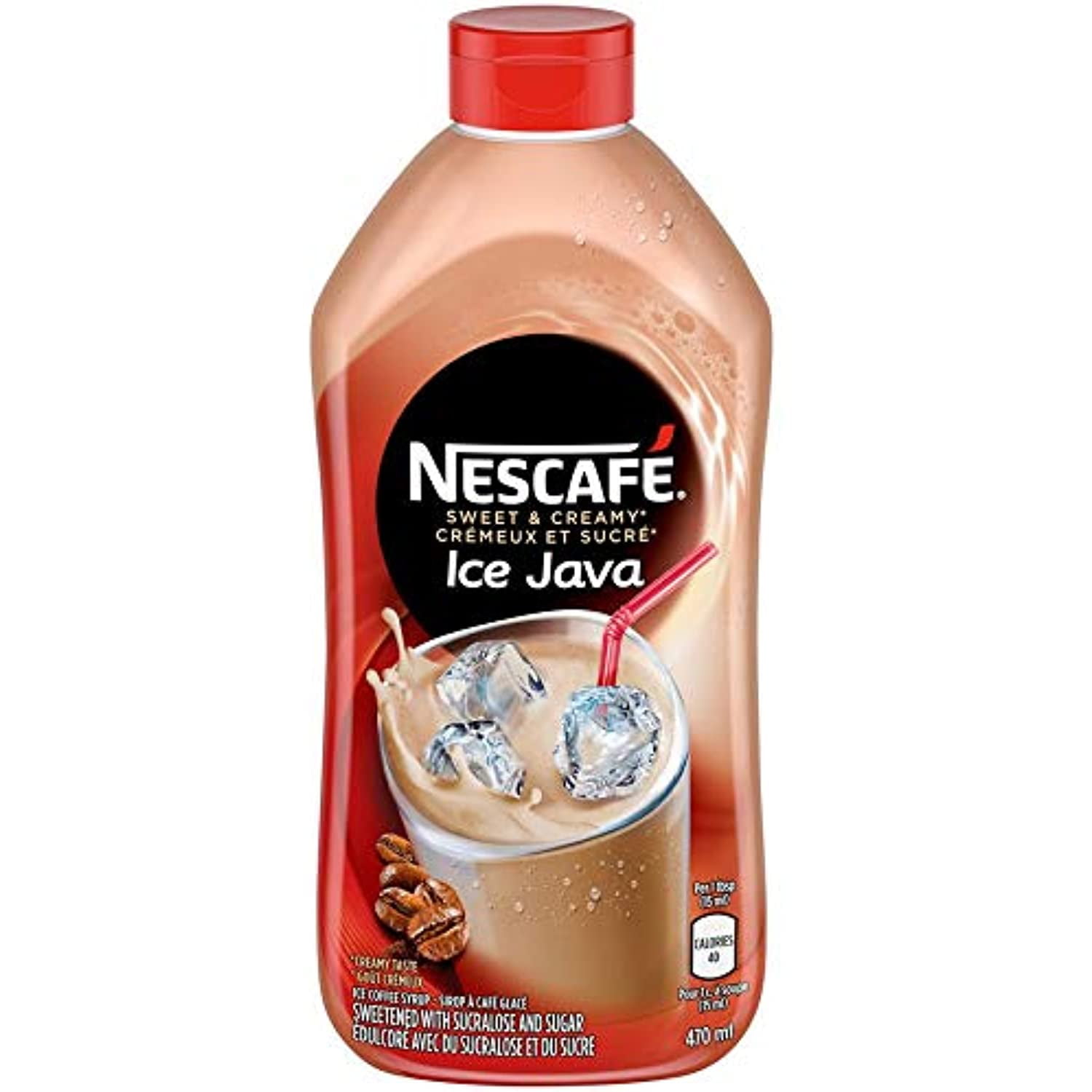 NESCAFÃ‰ Ice Java Coffee Syrup, Liquid Coffee Flavor, Makes Iced Coffee ...