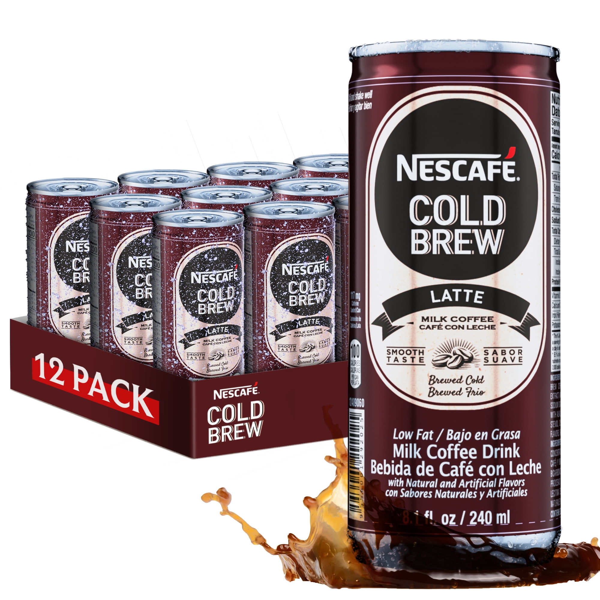 Nescafe Iced Coffee Drinks in Cans - 12 Pack Canned Coffee Drinks ...