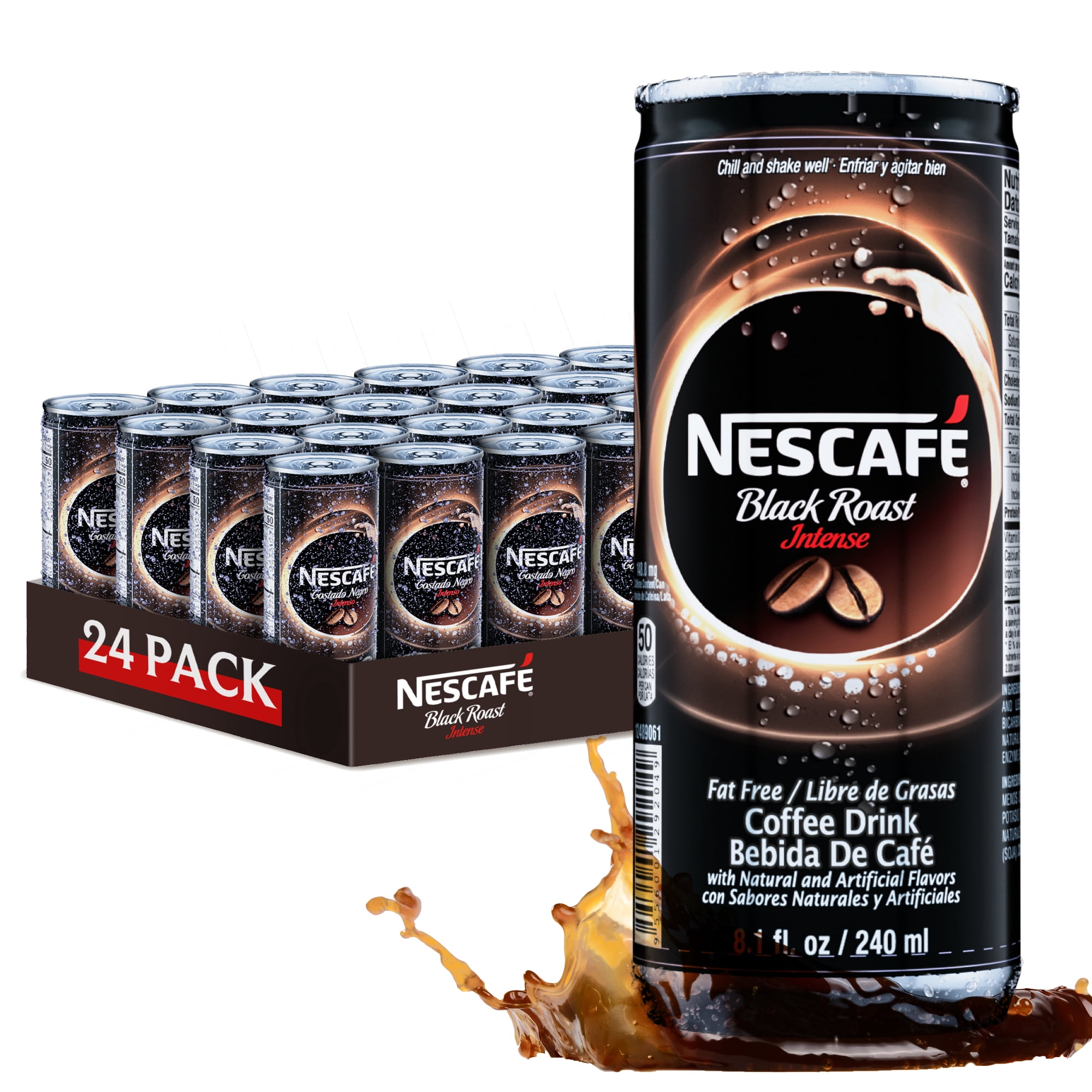 Nescafe Iced Coffee Drinks in Cans - 24 Pack Canned Coffee Drinks ...