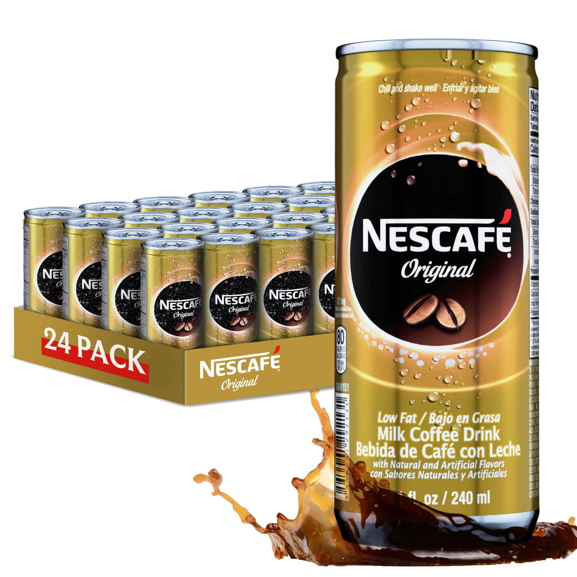 Nescafe Iced Coffee Drinks in Cans - 24 Pack Canned Coffee Drinks ...