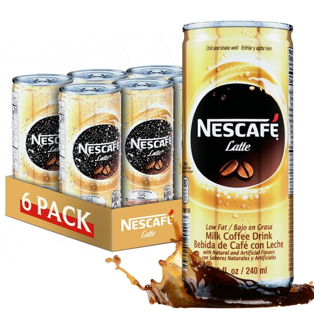 Nescafe Iced Coffee Drinks in Cans - 6 Pack Canned Coffee Drinks ...
