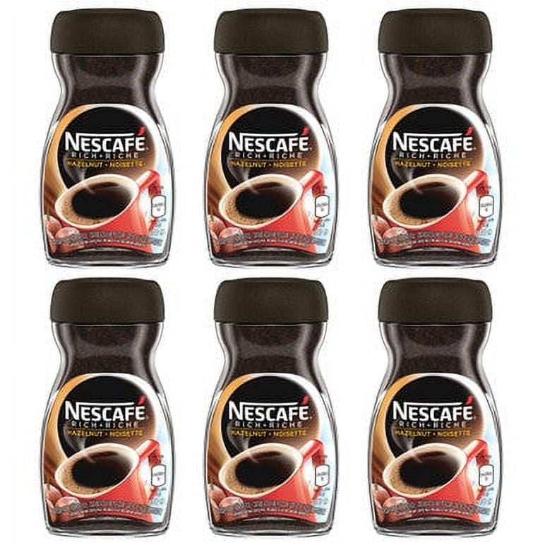 Nescafe Instant Coffee Hazelnut, 100g/3.5oz, 6-Pack - Walmart.com