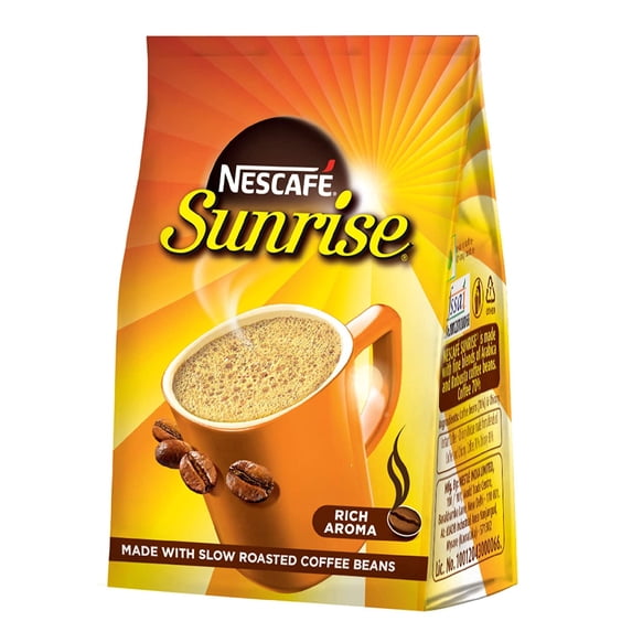 Nescafe Sunrise Instant Coffee Granules, Rich Aroma, Slow Roasted Beans ...