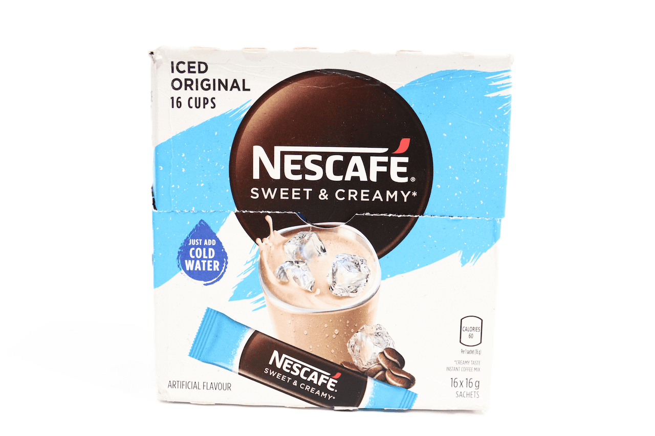 Nescafe Sweet & Creamy Iced Coffee, Single Serve Instant Coffee Sachets ...