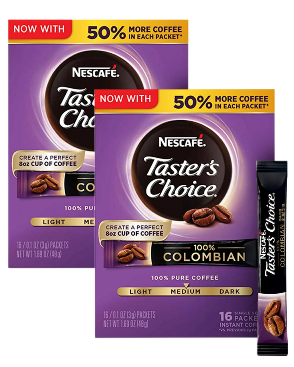 Nescafe Taster's Choice Colombian Roast, Medium Roast Instant Coffee ...