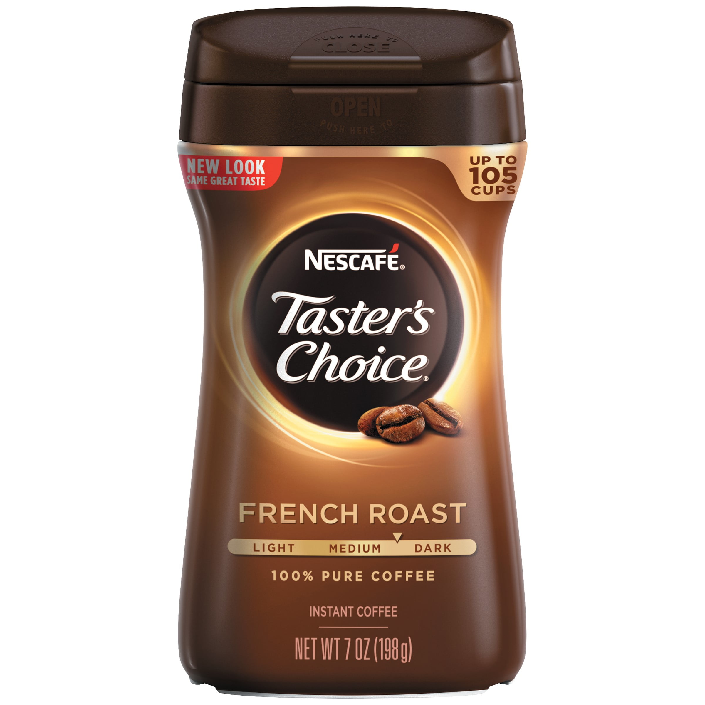 Nescafe Taster's Choice Dark French Roast Instant Coffee, 7 Oz ...