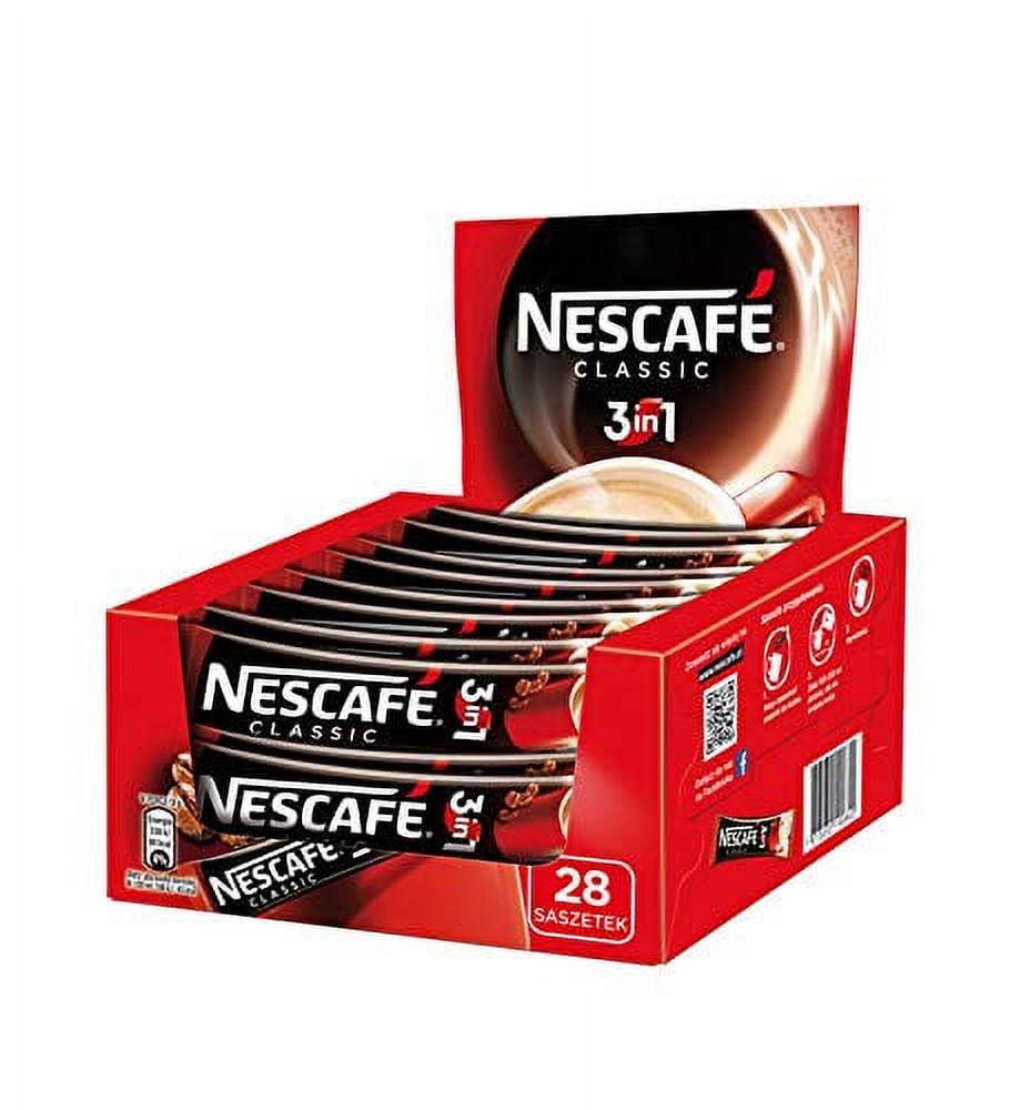 Nescafe Classic Instant Coffee Packets, 3 in 1 (Coffee, Milk, Sugar ...