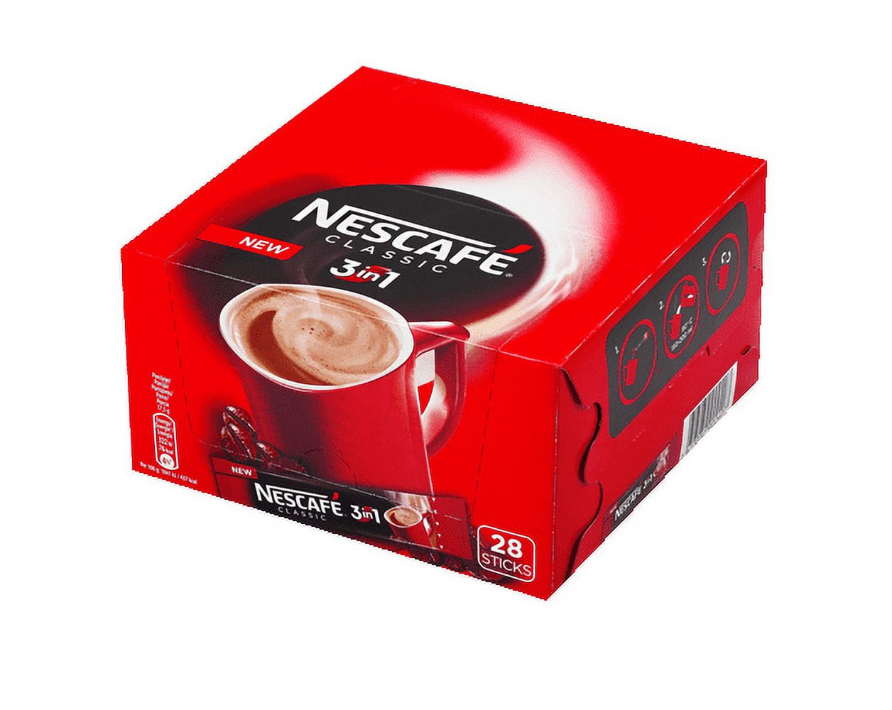 Nescafe classic 3 in 1, CASE (28 x 17.5g) - Walmart.com