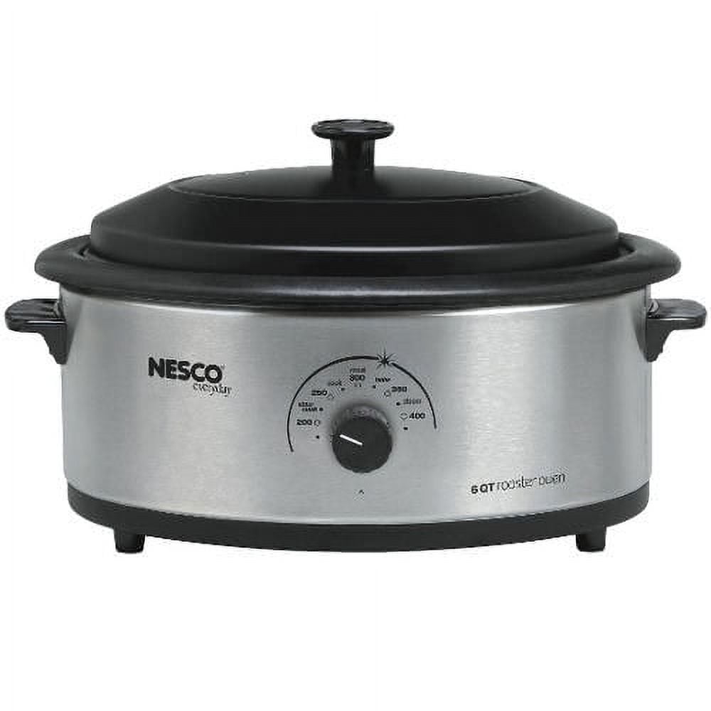 Nesco 6 Qt. S/Steel Roaster, Nescote Non-Stick Cookwell - Walmart.com
