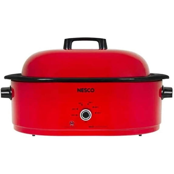 Free Shipping! Nesco MWR18-12 Roaster Oven (Red, 18-Quart) - Walmart ...