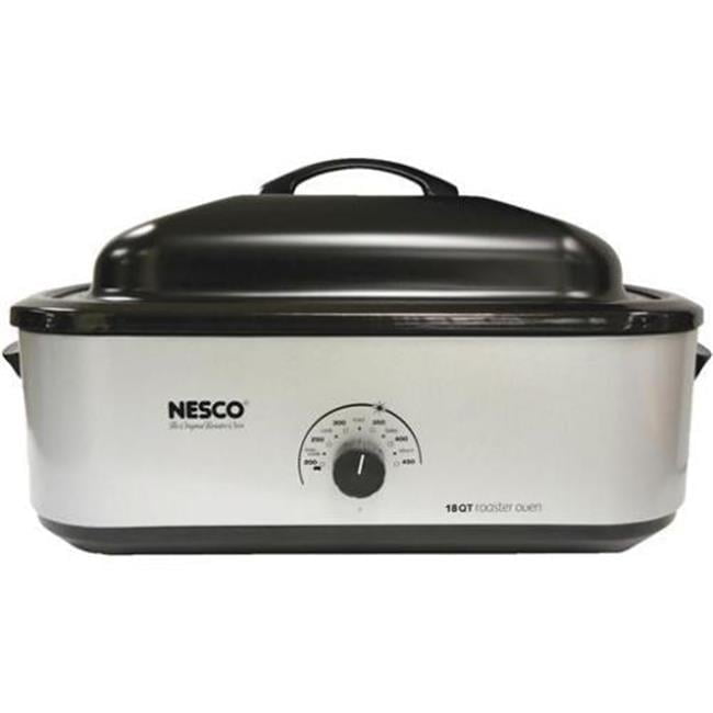 Nesco 18 qt Roasting Cooker Oven QZ5925, Cooking in Metallic Silver ...