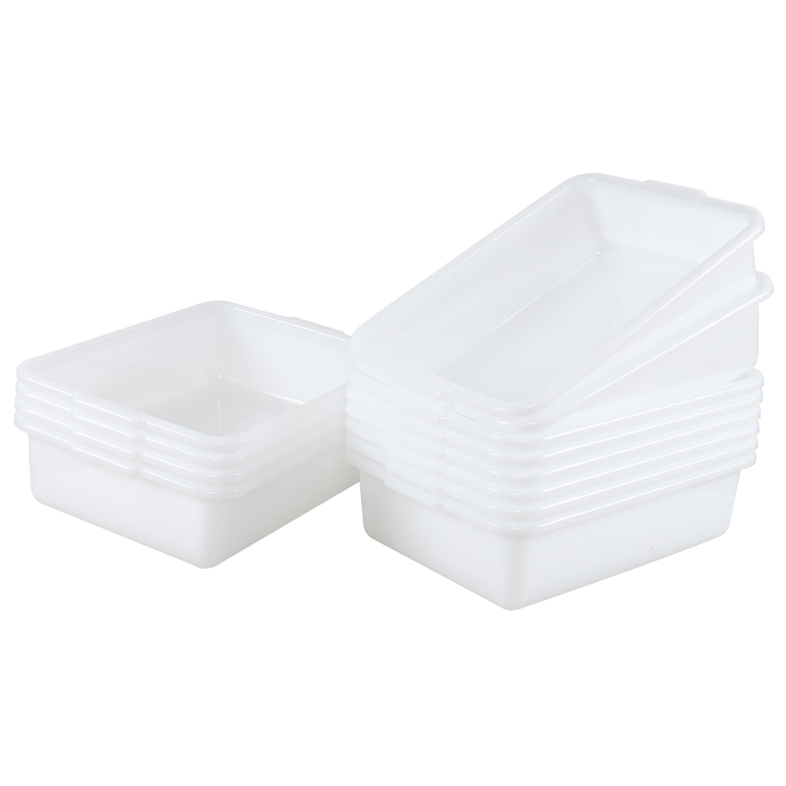 Nesmilers 13 L Plastic Bus Tubs Restaurant, 12 Packs Utility Commercial ...