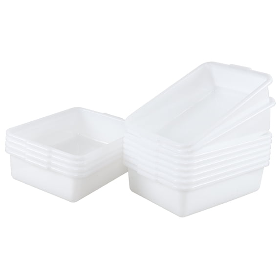 Nesmilers 13 L Plastic Bus Tubs Restaurant, 12 Packs Utility Commercial ...