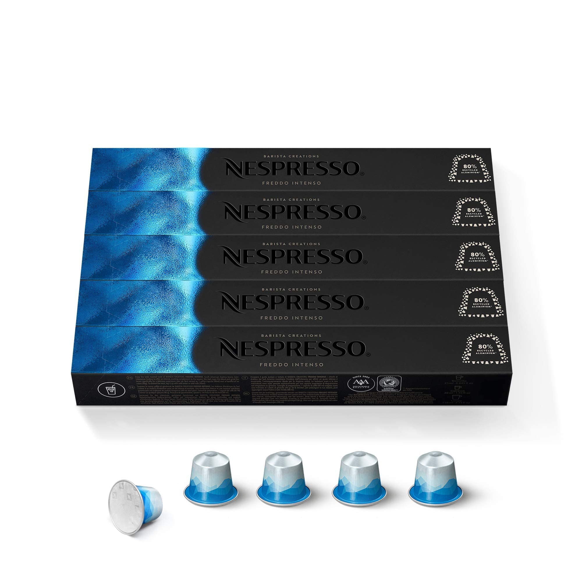Nespresso Original Line Iced Coffee Freddo Intenso 1.35 Oz 50 Count ...