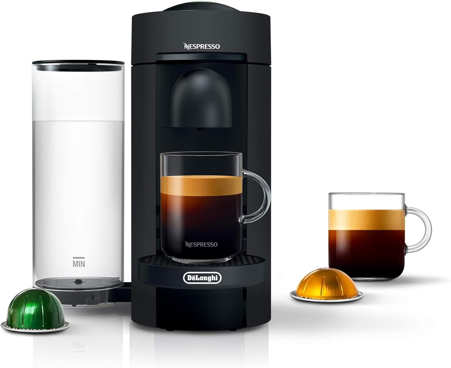 Nespresso Vertuo Plus Coffee and Espresso Maker By De'Longhi, Ink Black ...