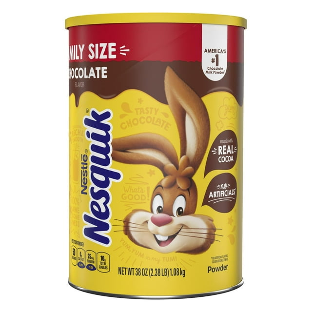 Nesquik Chocolate Flavor Powder Drink Mix Canister Packaging May Vary ...