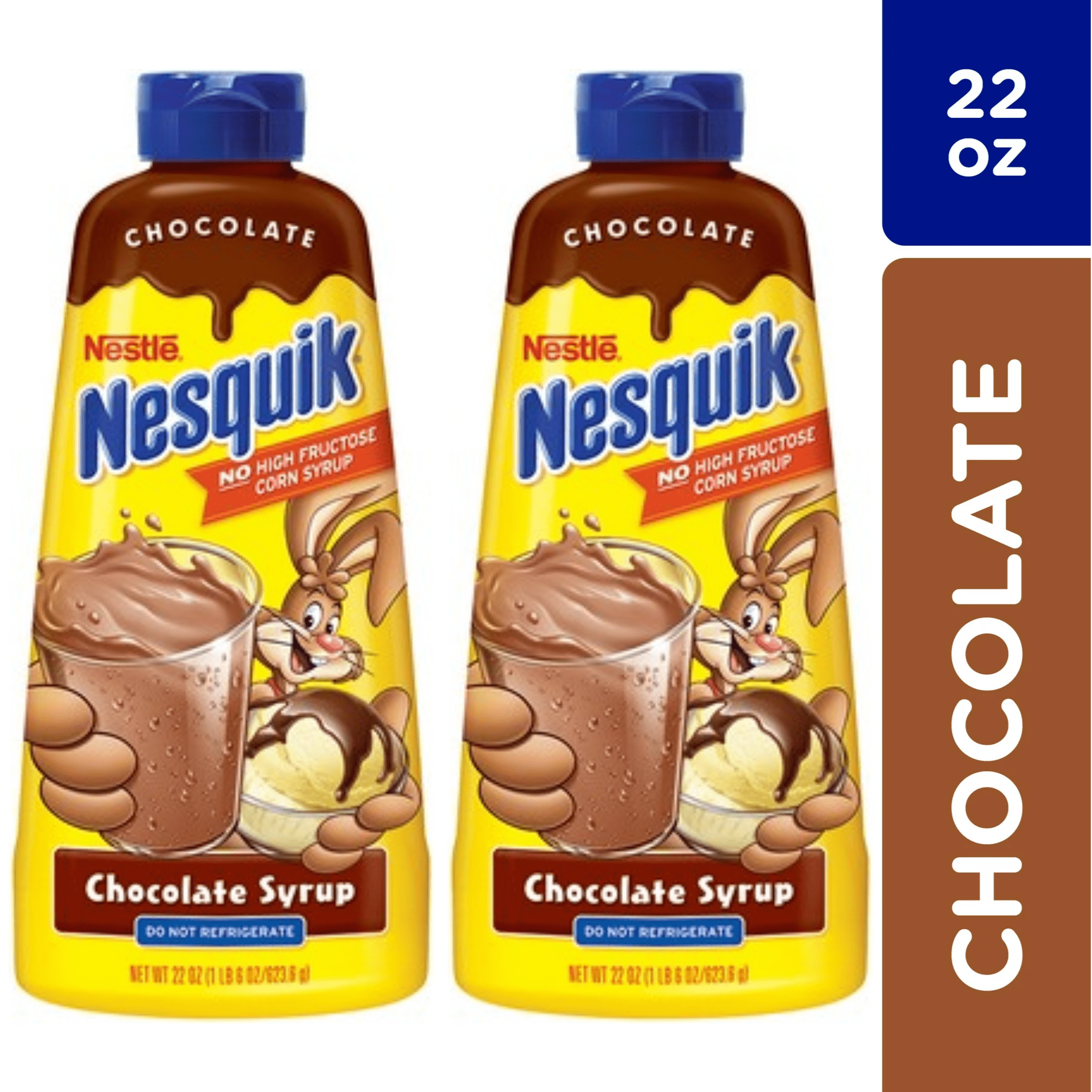 Nesquik Chocolate Flavored Syrup for Milk or Ice Cream, 22 oz.,(2 ...