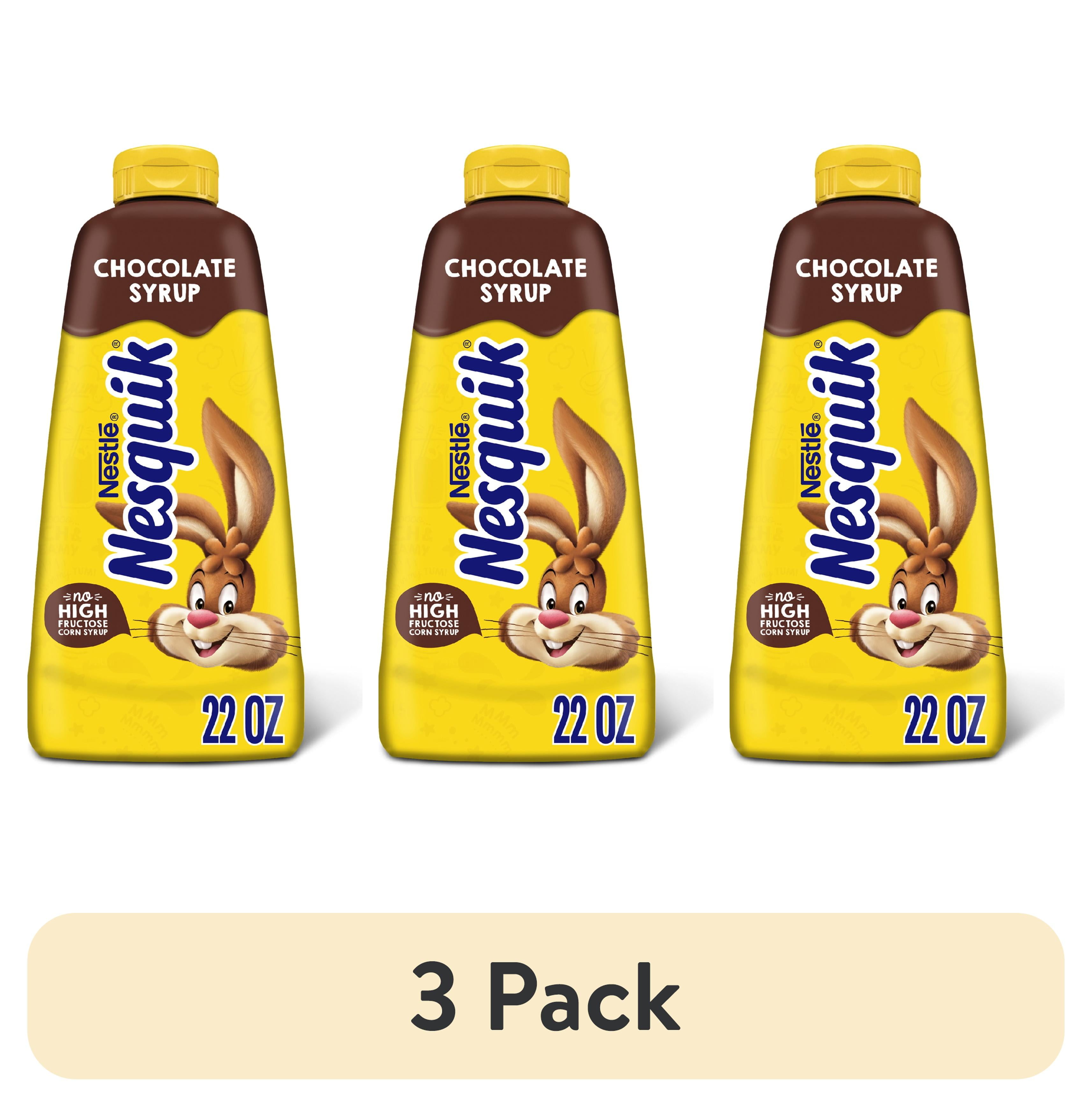 (3 pack) Nesquik Chocolate Syrup for Milk or Ice Cream, 22 oz - Walmart.com