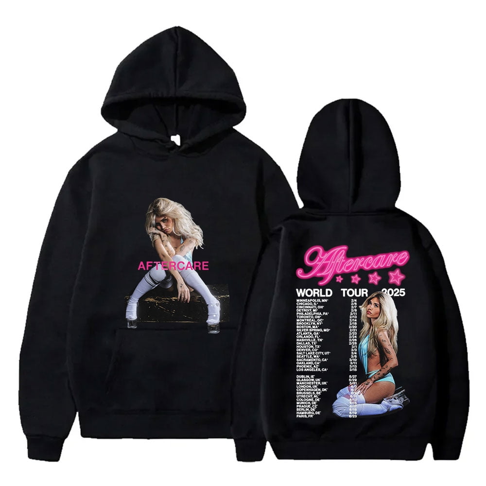 Nessa Barrett Merch Aftercare World Tour Merch Long Sleeve Sweatshirt Women Men Hoodie - Walmart.com