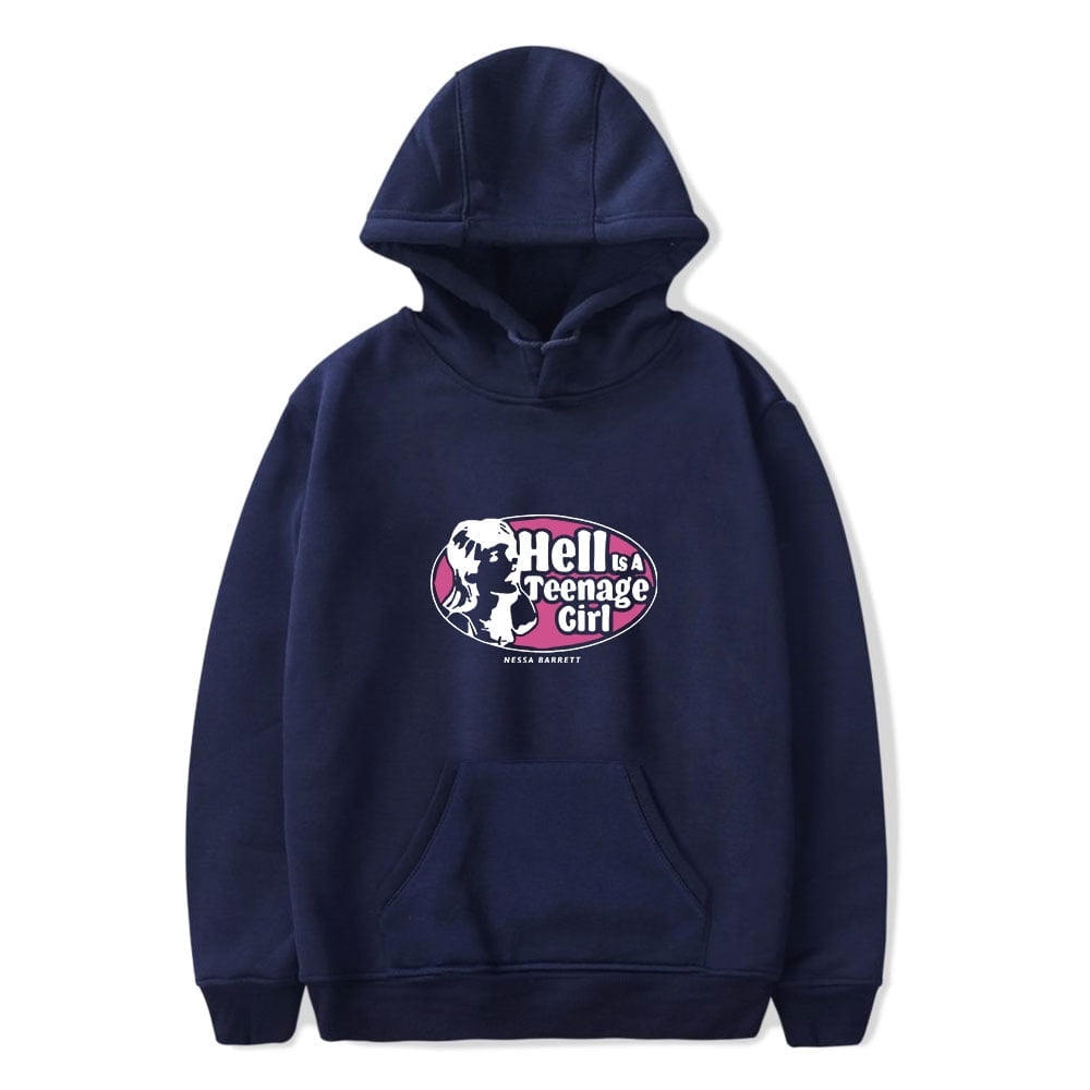 Nessa Barrett Merch Hoodie Hell Is a Teenage Girl Long Sleeve Sweatshirt Women Men Hip Hop ...