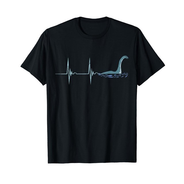 Nessie Loch Ness Heartbeat EKG Pulseline Sea Monster T-Shirt - Walmart.com