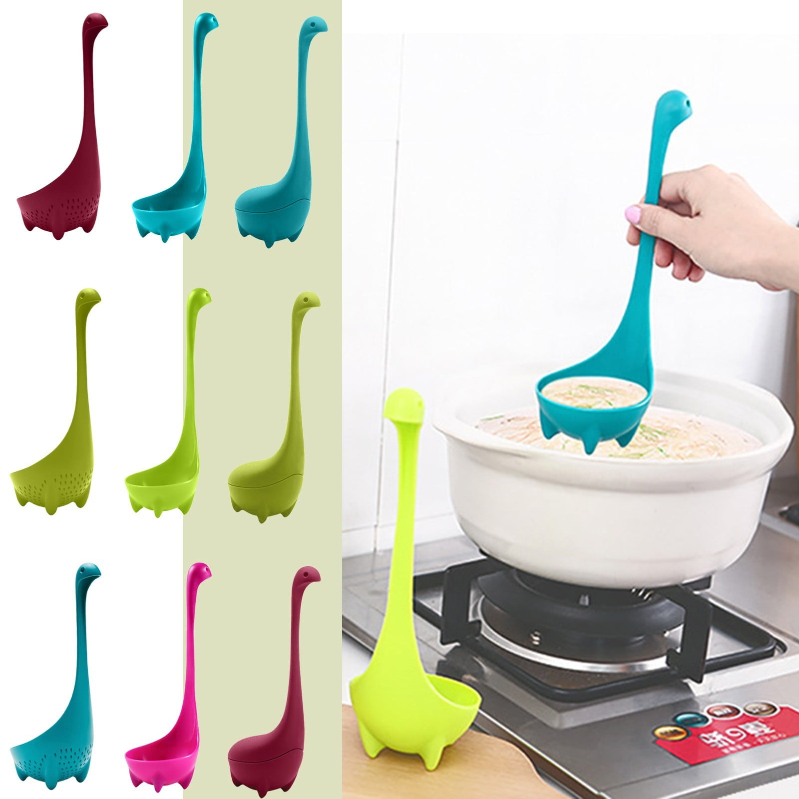 Nessie Soup Ladle Loch Ness Monster Design Upright Dinosaur Spoon ...
