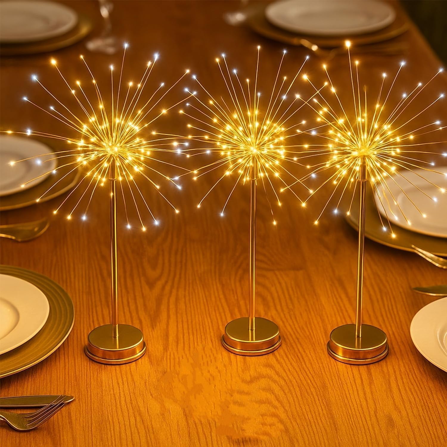 Nest and Flowers Table Lights, 2026 Upgraded Mini Christmas Trees with ...