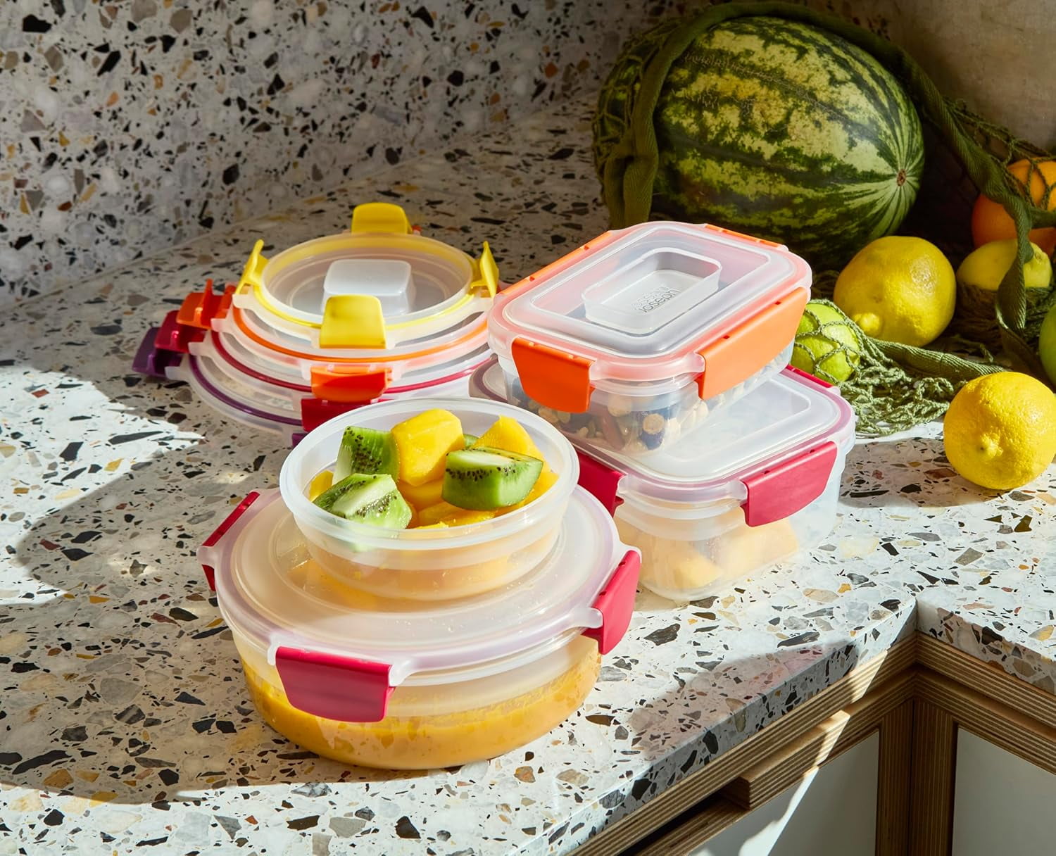 Nest Lock 16-Piece Plastic Food Storage Container Set with Lockable ...