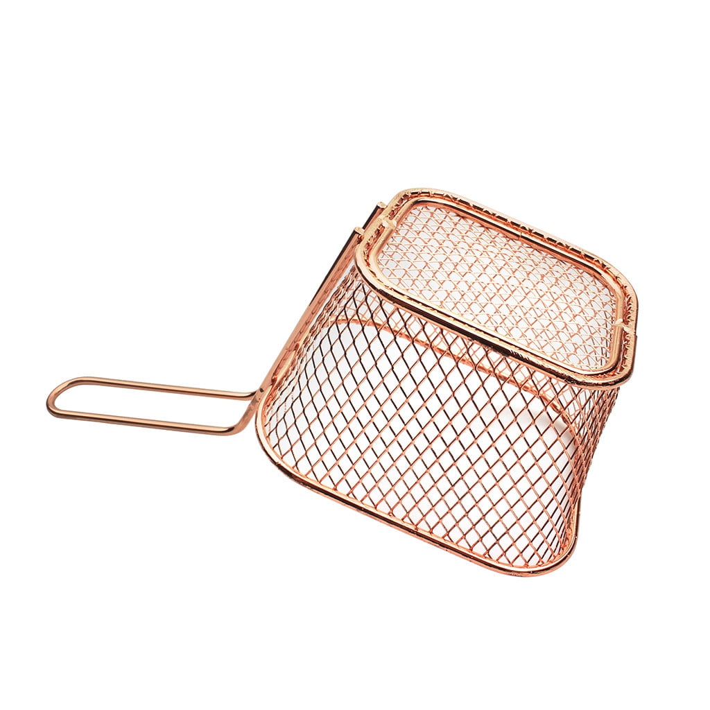 Nest & Nook Electroplate Stainless Steel Mini Frying Net Square Block ...